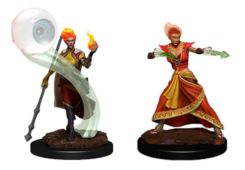 Figurka D&D - Fire Genasi Female Wizard - Unpainted (Dungeons & Dragons ...